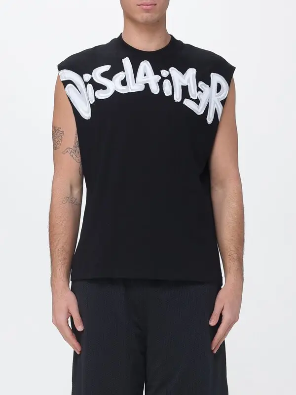 DISCLAIMER Cotton Tank Top With Logo - Black
