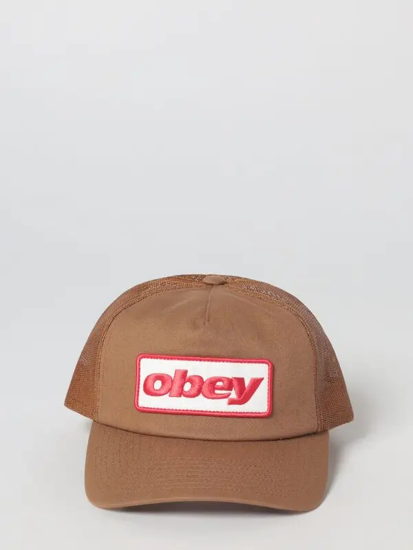 Obey Cotton And Mesh Nylon Hat With Logo