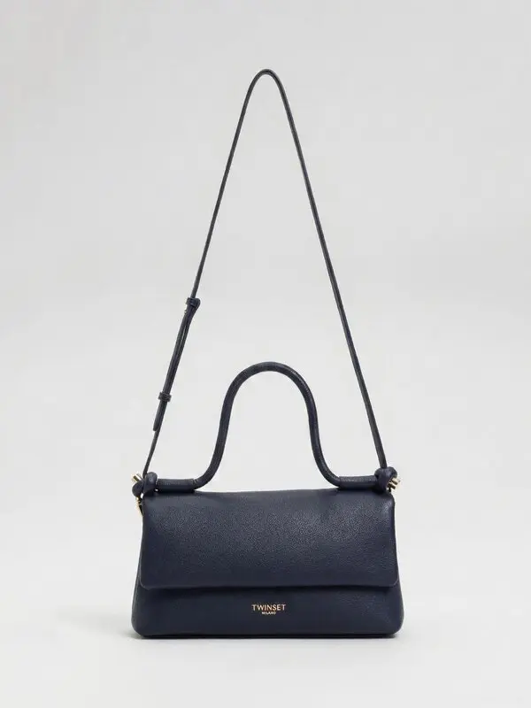 TWINSET Faux Leather Bag - Blue