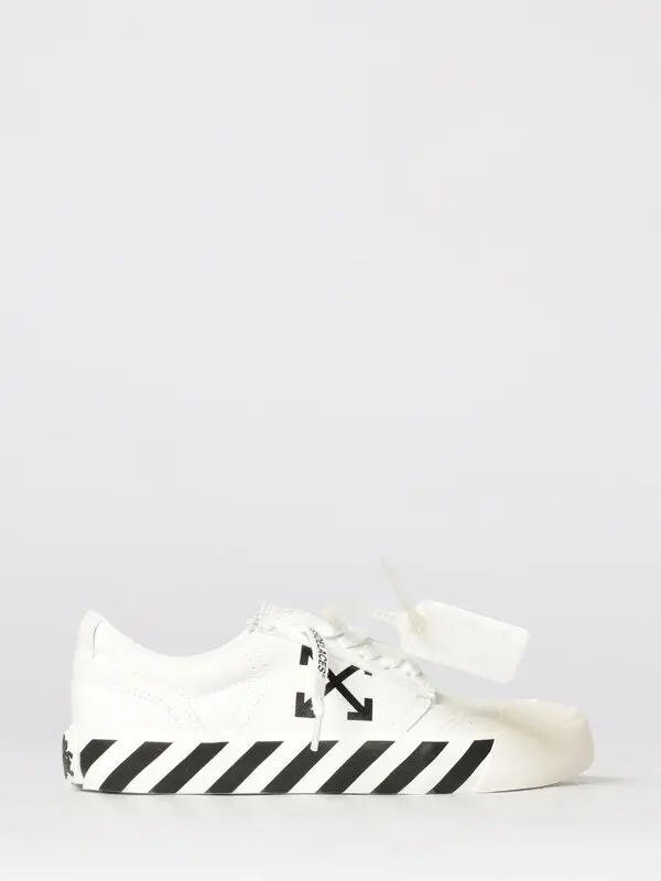 Off-White Vulcanized Cotton Canvas Sneakers
