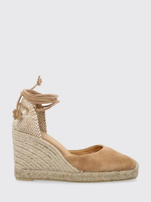 CastaÑer Carina Suede Espadrilles With Ribbon Fastening