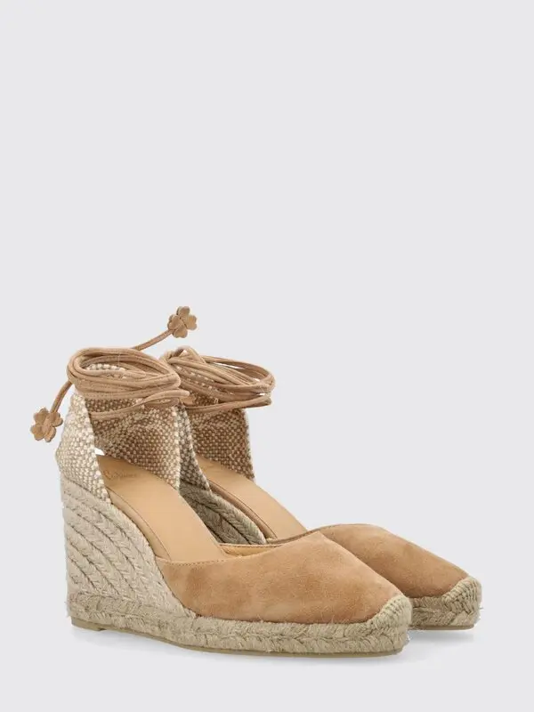 CastaÑer Carina Suede Espadrilles With Ribbon Fastening