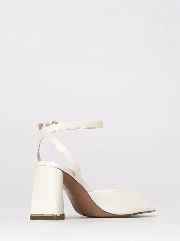 COCCINELLE C-everyday Leather Sandals - Pearl