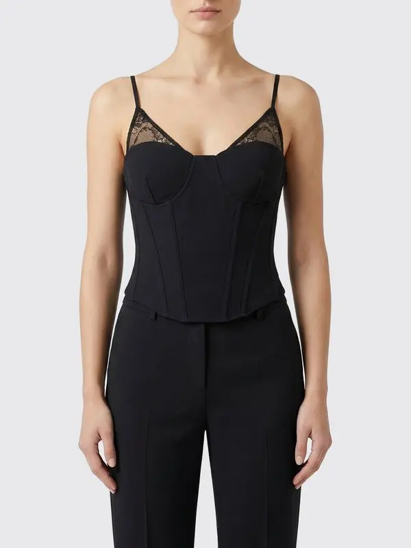 Patrizia Pepe Crêpe Bustier Top