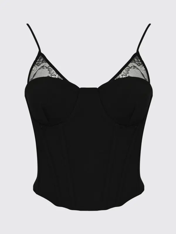 Patrizia Pepe Crêpe Bustier Top