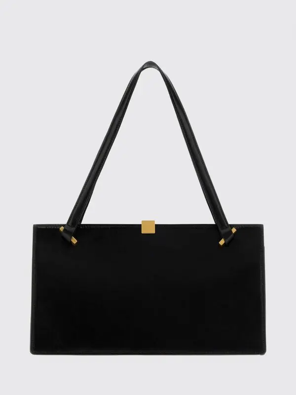Versace Severine Leather Shoulder Bag - Black