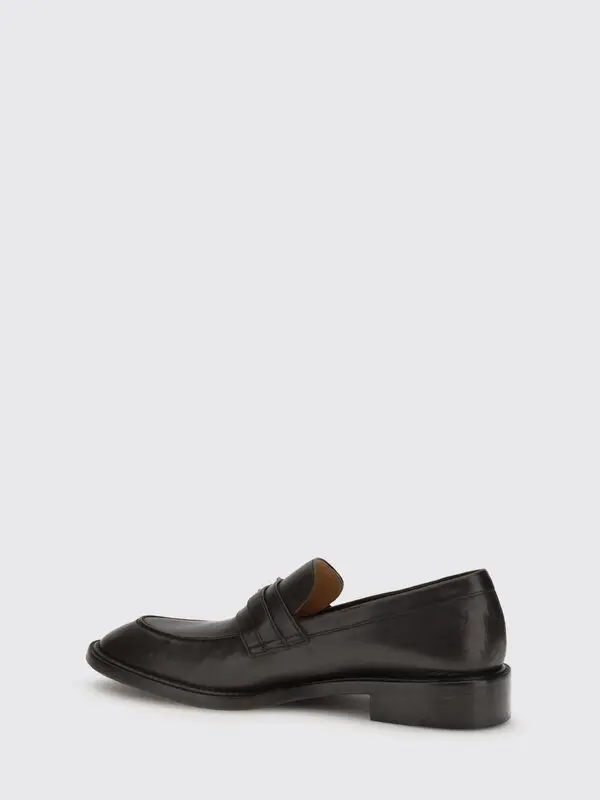 Versace Leather Loafers With Medusa Buckle Detail