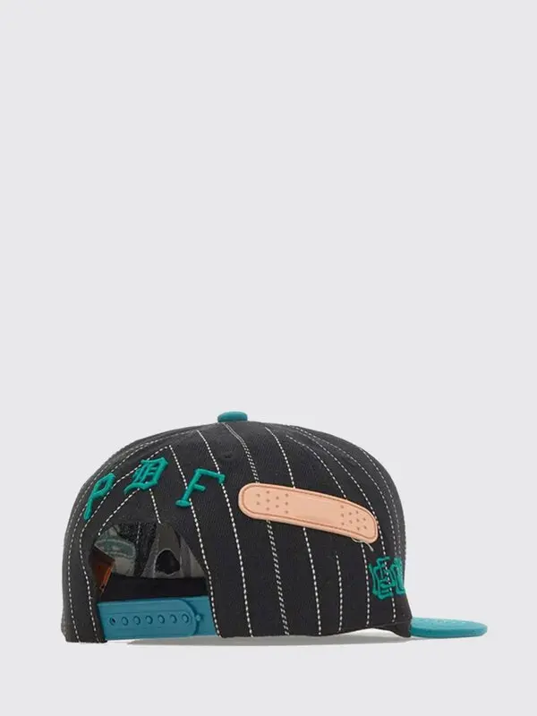 PDF Twill Cotton Hat With Embroidered Stripes