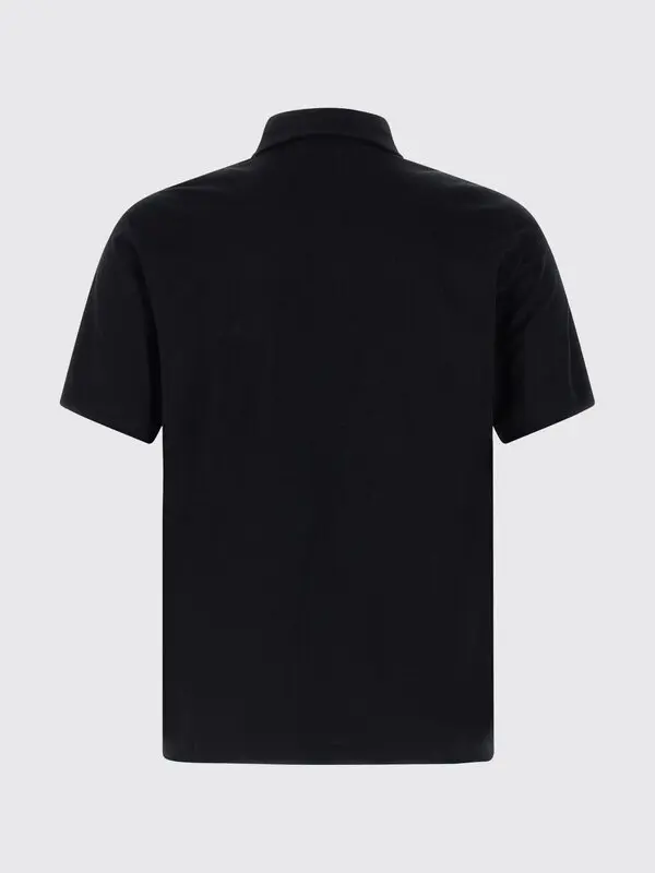 ZANONE Cotton And Silk Polo Shirt - Navy