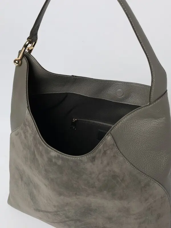Furla Suede And Leather Shoulder Bag - Brown