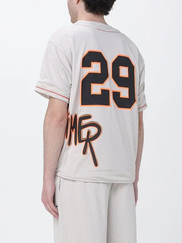 DISCLAIMER Mesh Logo Shirt - Grey