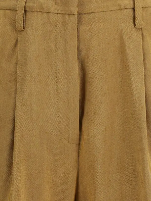 FORTE_FORTE Linen Blend Shorts