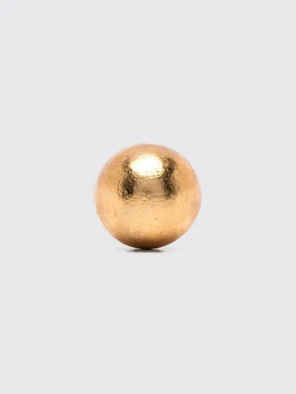 MONIES Gold Chromed Wood Earrings