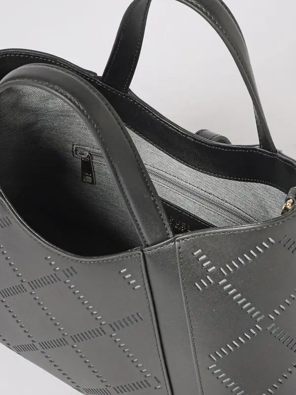 Furla Goccia Perforated Leather Bag - Black