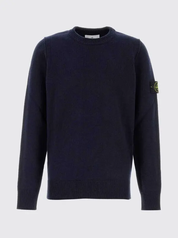 Stone Island Virgin Wool And Cashmere Crew Neck Sweater