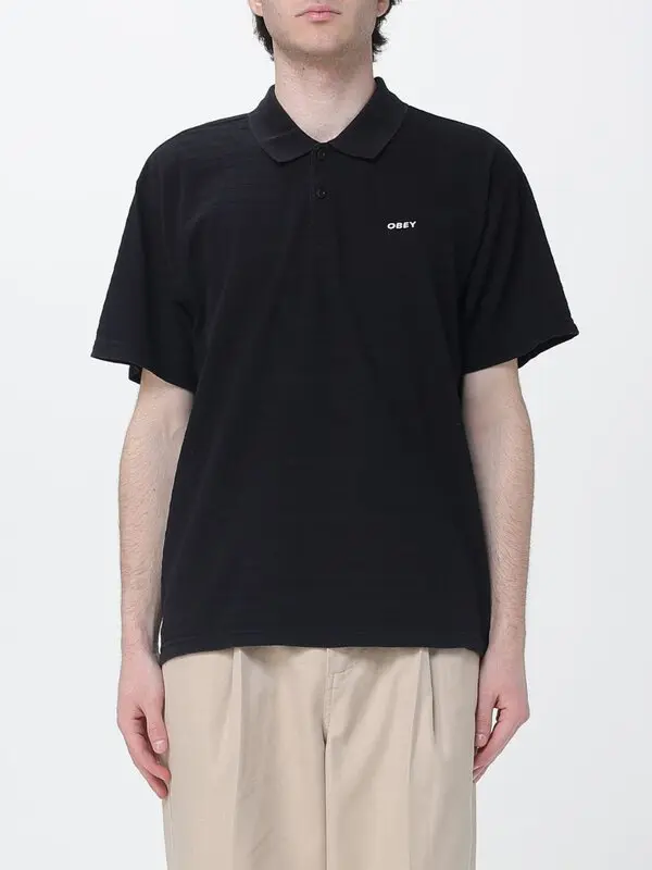 Obey Cotton Polo Shirt With Logo