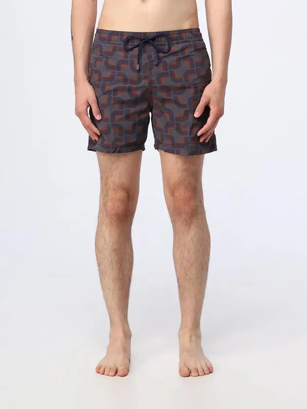 BAGNI FIORIO Swim Shorts With Geometric Print