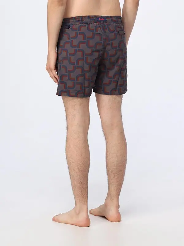 BAGNI FIORIO Swim Shorts With Geometric Print