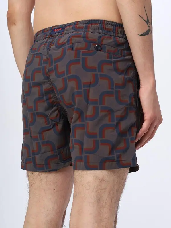 BAGNI FIORIO Swim Shorts With Geometric Print