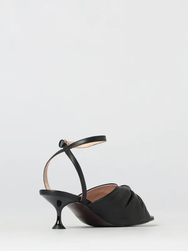 COCCINELLE Furoshiki Leather Sandals With Bow Detail - Black