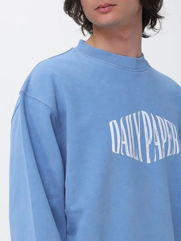DAILY PAPER Cotton Crewneck Sweatshirt With Logo