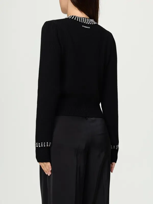 Pinko Embellished Cardigan - Black