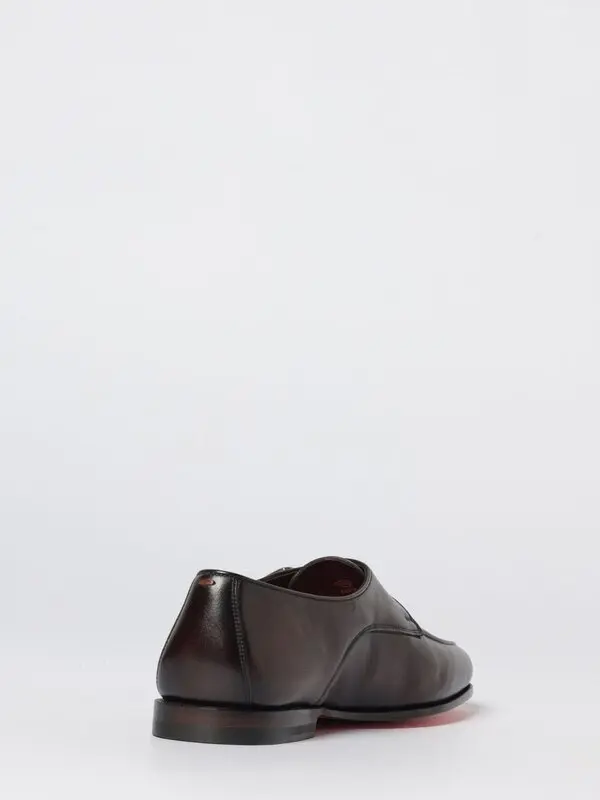 Santoni Leather Monk Strap Shoes
