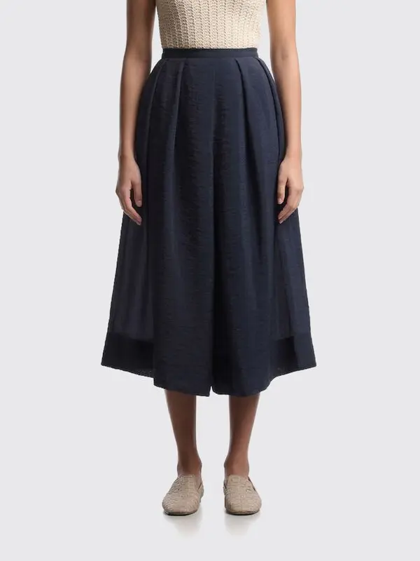 Emporio Armani Lyocell Blend Midi Skirt
