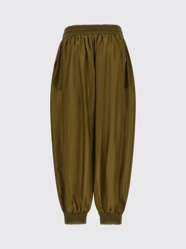 Zimmermann Silk High-waisted Wide-leg Cargo Pants - Green