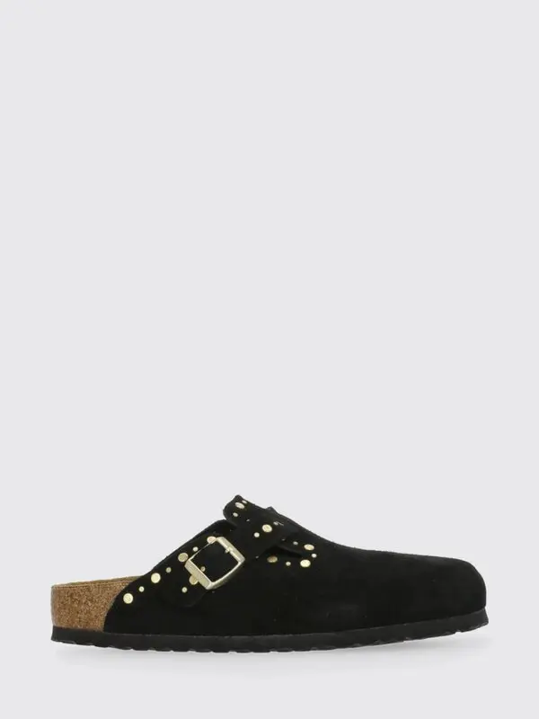 BIRKENSTOCK Boston Rivet Suede Mules With Studs