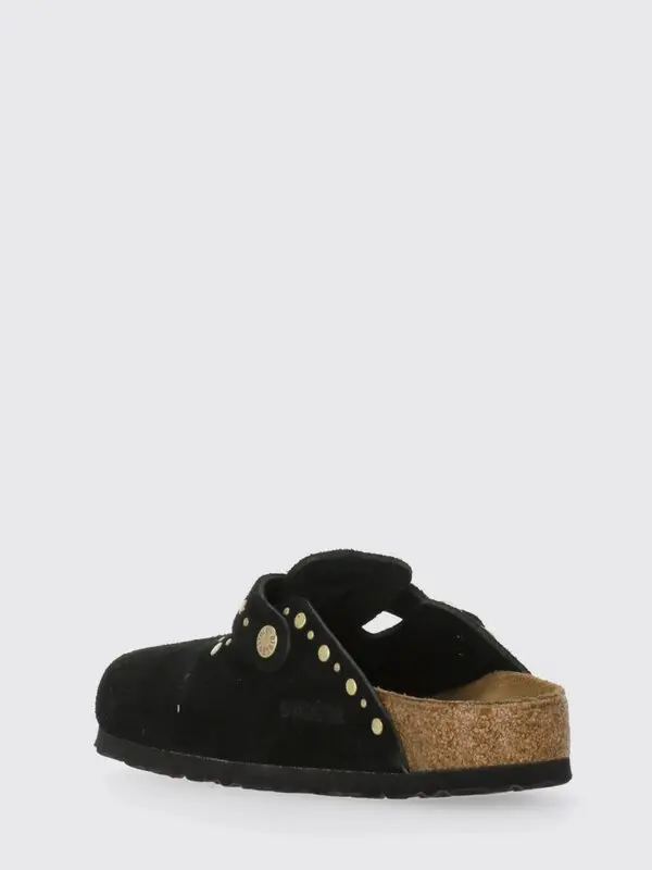 BIRKENSTOCK Boston Rivet Suede Mules With Studs