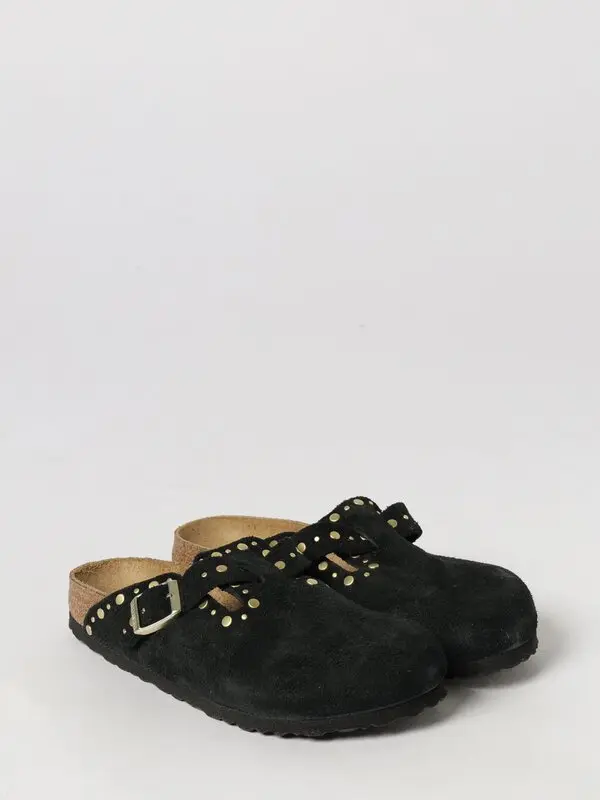 BIRKENSTOCK Boston Rivet Suede Clogs