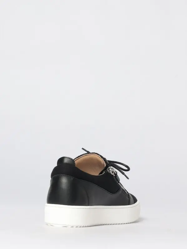GIUSEPPE ZANOTTI Frankie Leather And Canvas Sneakers