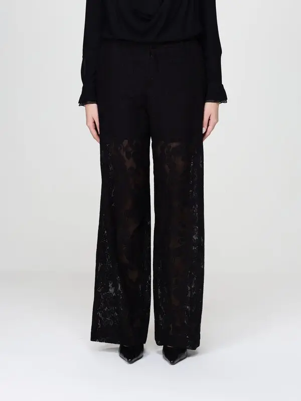 PT TORINO Wide Leg Lace Trousers