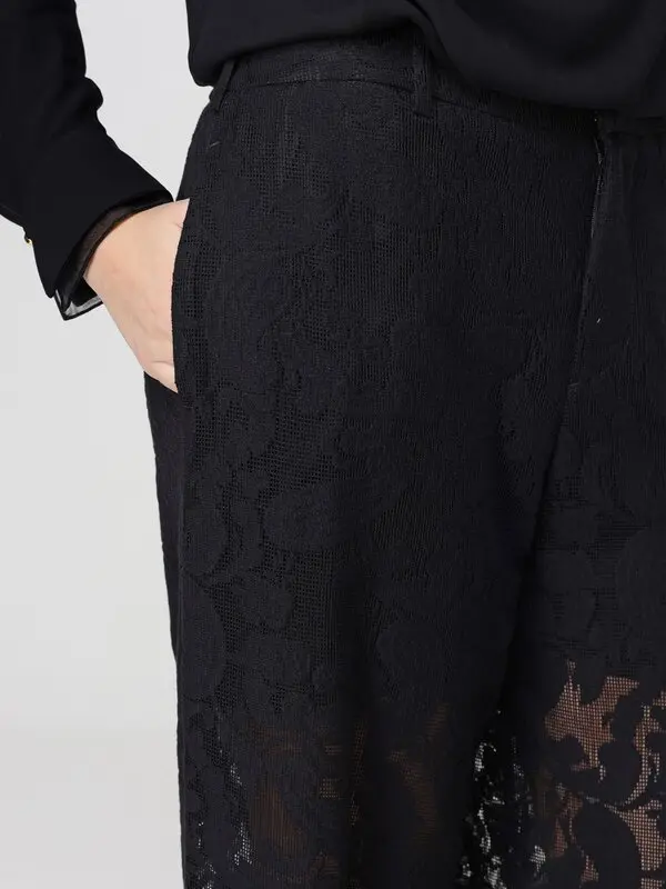 PT TORINO Wide Leg Lace Trousers