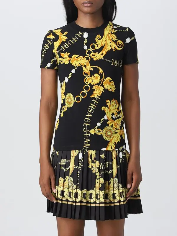 Versace Graphic Print T-shirt - Black