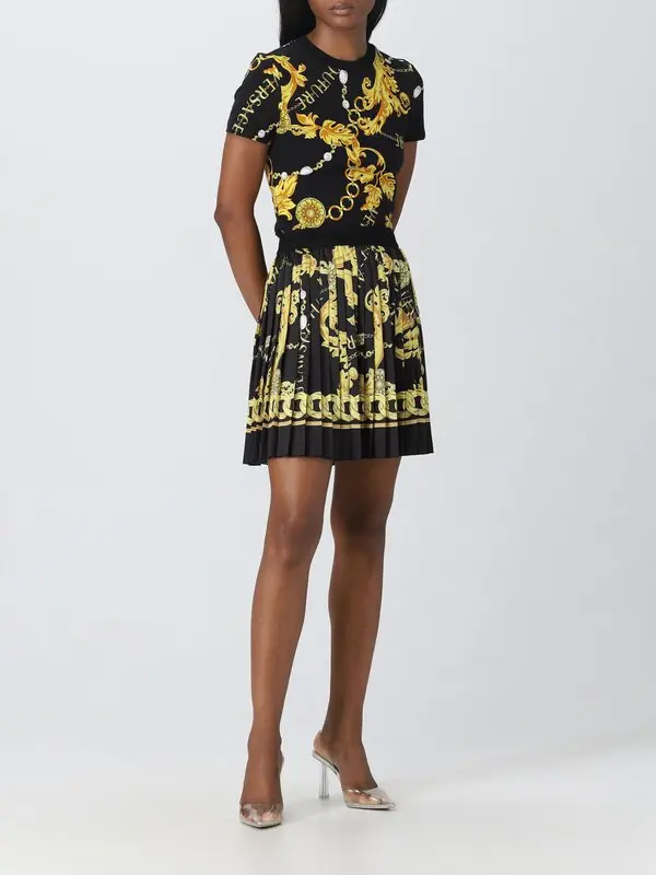 Versace Graphic Print T-shirt - Black