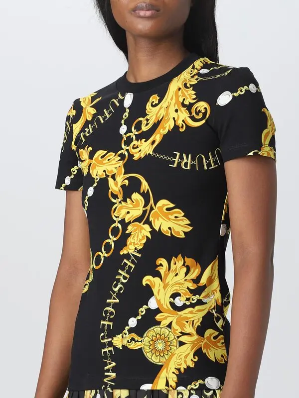 Versace Graphic Print T-shirt - Black