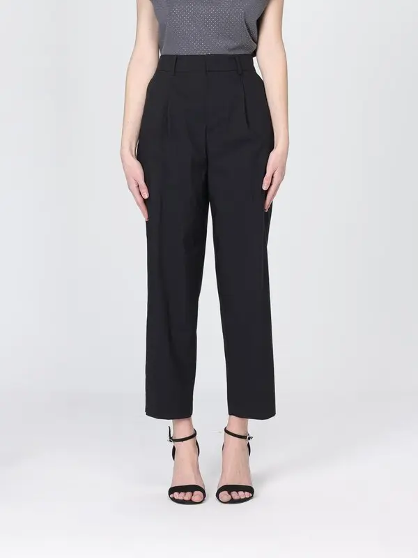 PT TORINO Classic Cotton Blend Trousers - Black