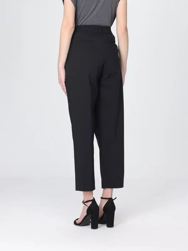 PT TORINO Classic Cotton Blend Trousers - Black