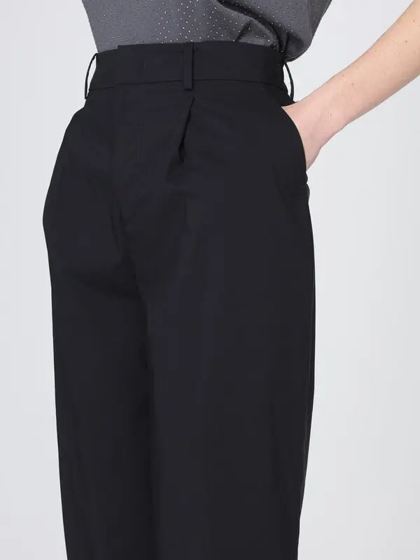 PT TORINO Classic Cotton Blend Trousers - Black