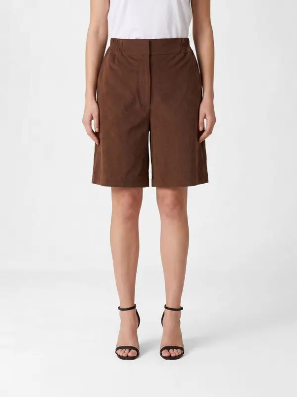 URBANCODE Faux Suede High-waisted Shorts - Brown