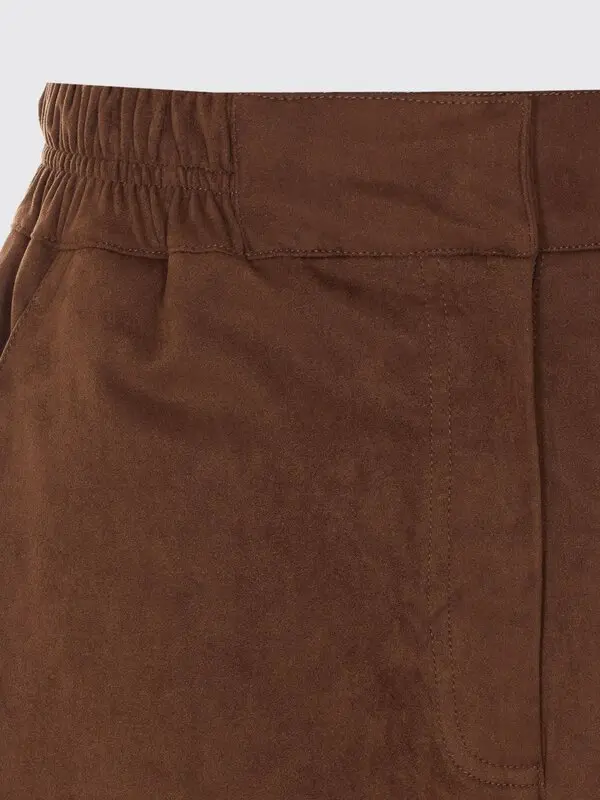 URBANCODE Faux Suede High-waisted Shorts - Brown