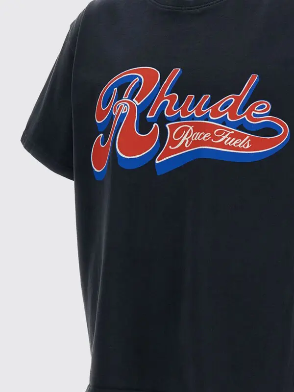 Rhude Cotton T-shirt With Logo