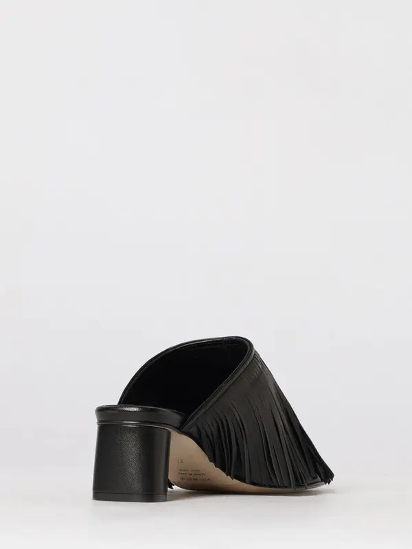 VIC MATIE Leather Mules With Fringes