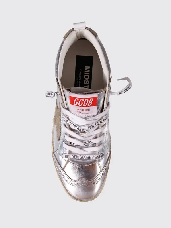 GOLDEN GOOSE Mid-star Suede Sneakers With Worn Effect