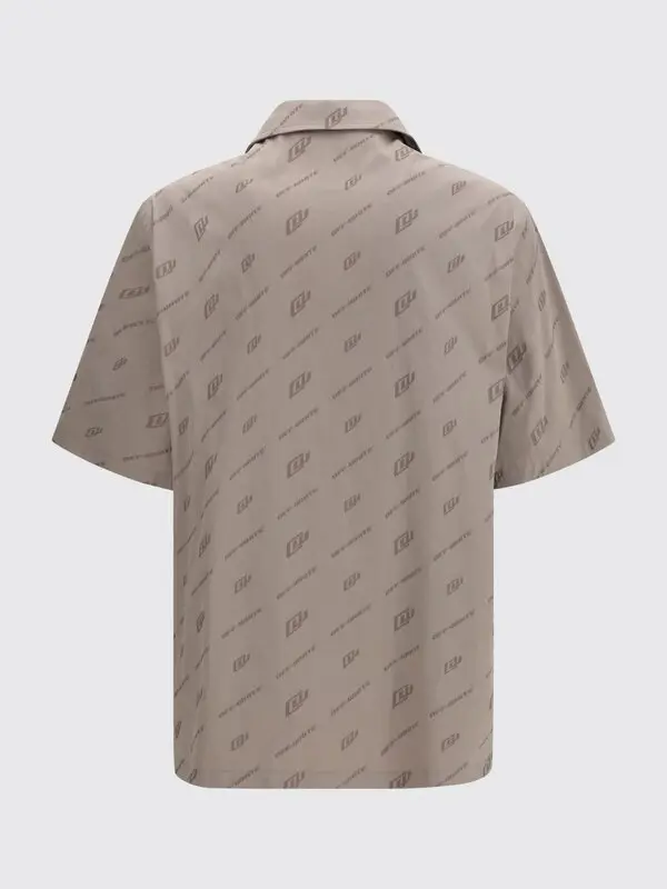 Off-White Viscose Shirt With Logo