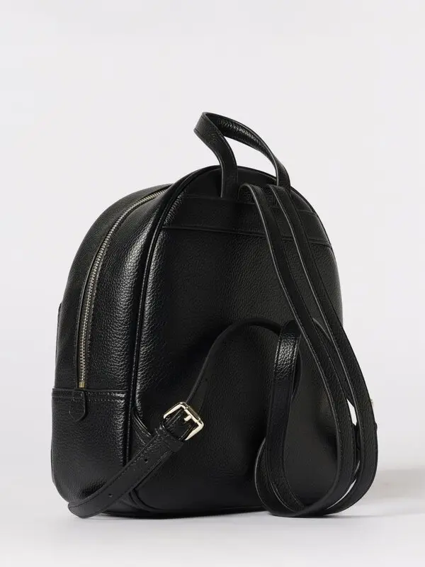 ERMANNO FIRENZE Grained Synthetic Leather Backpack - Black
