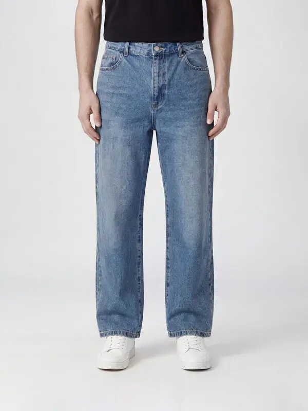 DUNST Wide-leg Cotton Denim Jeans