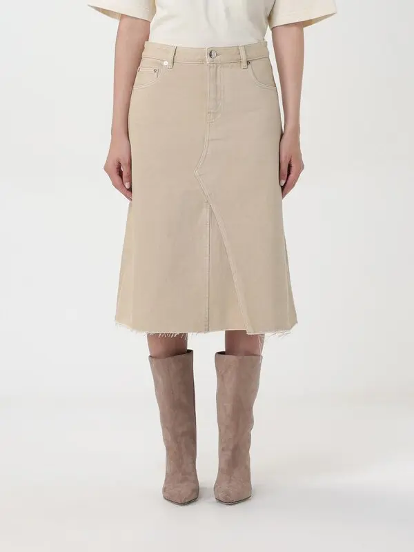 Tory Burch Denim Midi Skirt